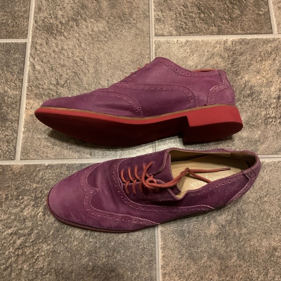 Cole Haan | Shoes | Cole Han Zerogrand Wingtip Oxford Purple Womens ...
